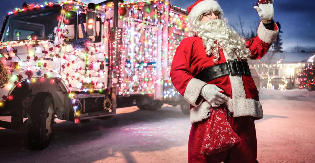 Garbage Truck Santa | Up Here Publishing
